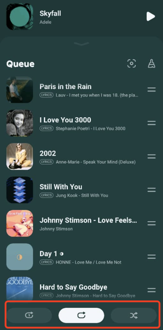 How to change playing mode, such as random playback? – Lark Player Help Center